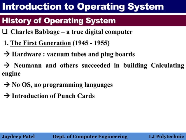 Operating system introduction to operating system | PPTX