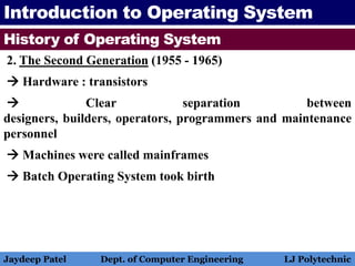 Operating system introduction to operating system | PPTX