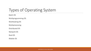 Operating System-Unit1-Introduction to operating system | PDF