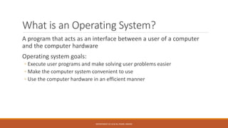 Operating System-Unit1-Introduction to operating system | PDF