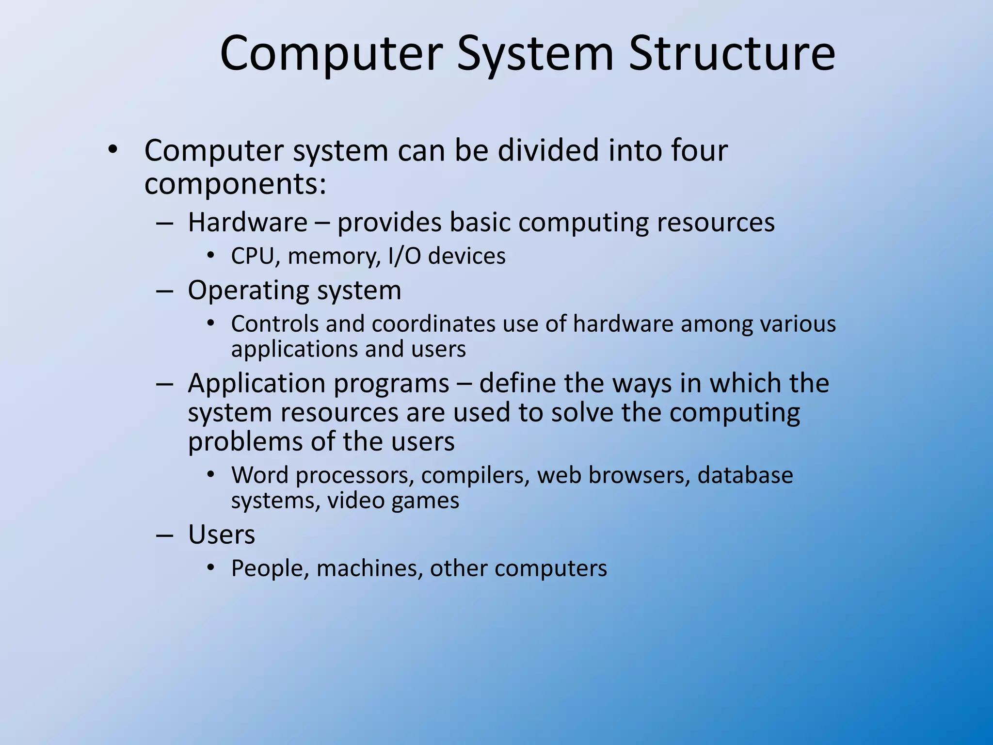 Operating system 01 introduction | PPTX