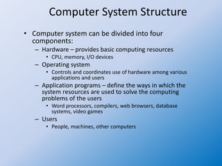 Operating system 01 introduction | PPTX