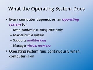 Operating system 01 introduction | PPTX