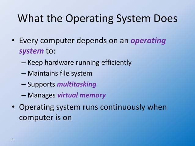 Operating system 01 introduction | PPTX