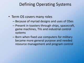 Operating system 02 os as an extended machine | PPTX