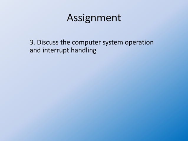 Operating System 03 Handling Of Interrupts Pptx Operating Systems