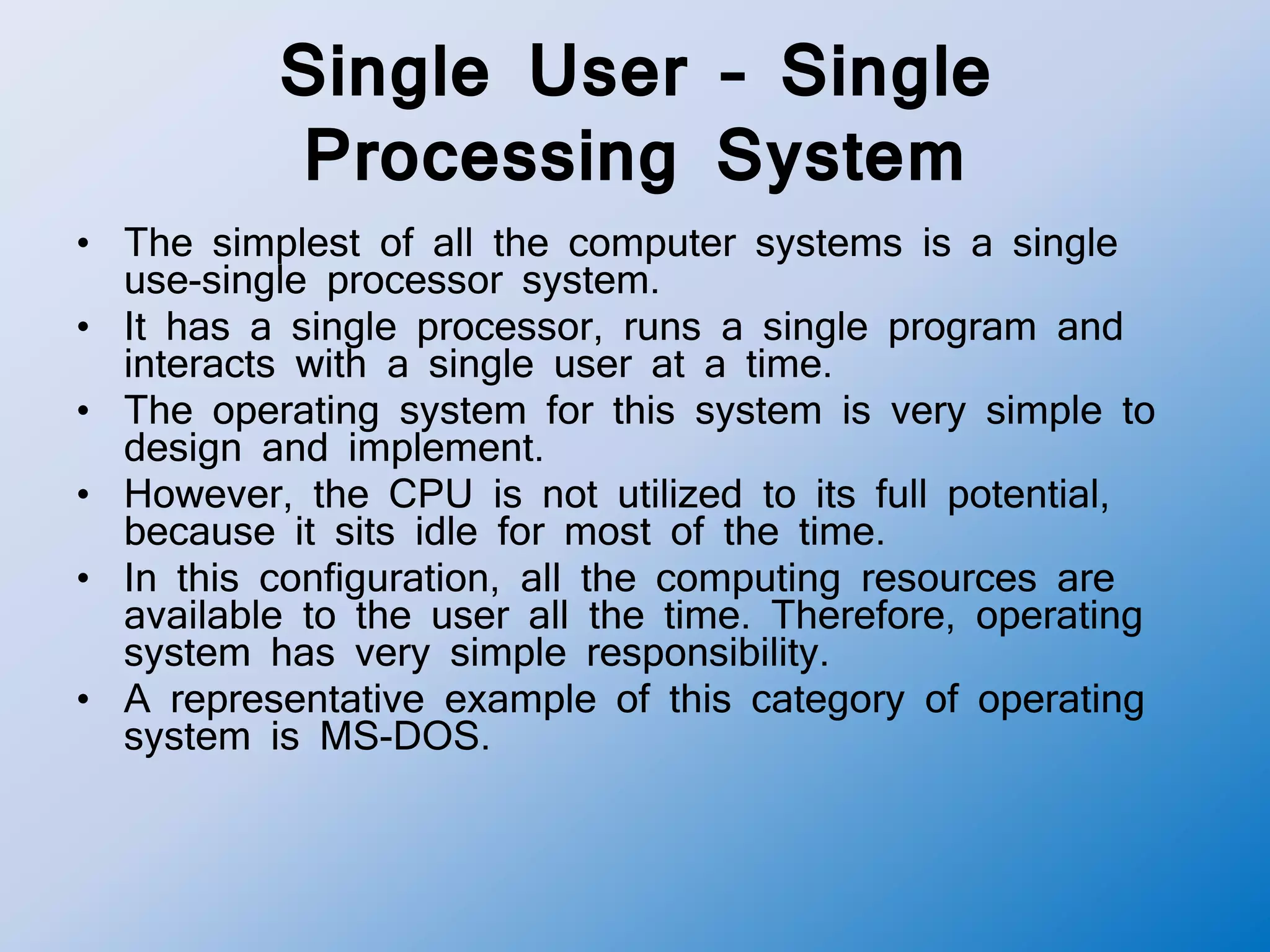 Operating System 06 Operating System Classification Ppt
