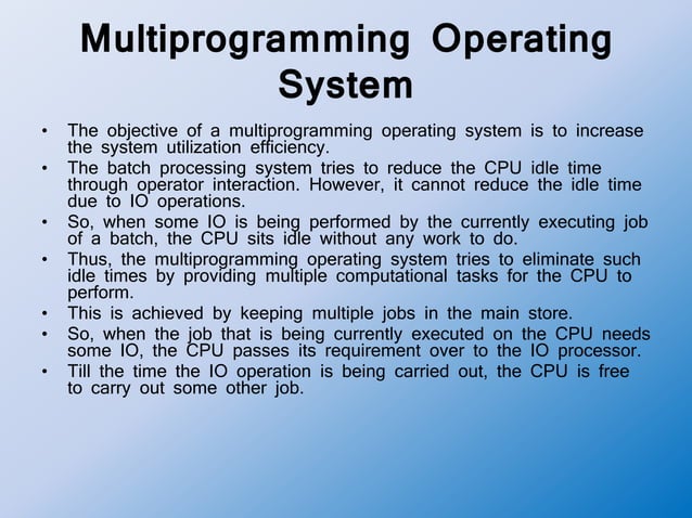 Operating system 06 operating system classification | PPT