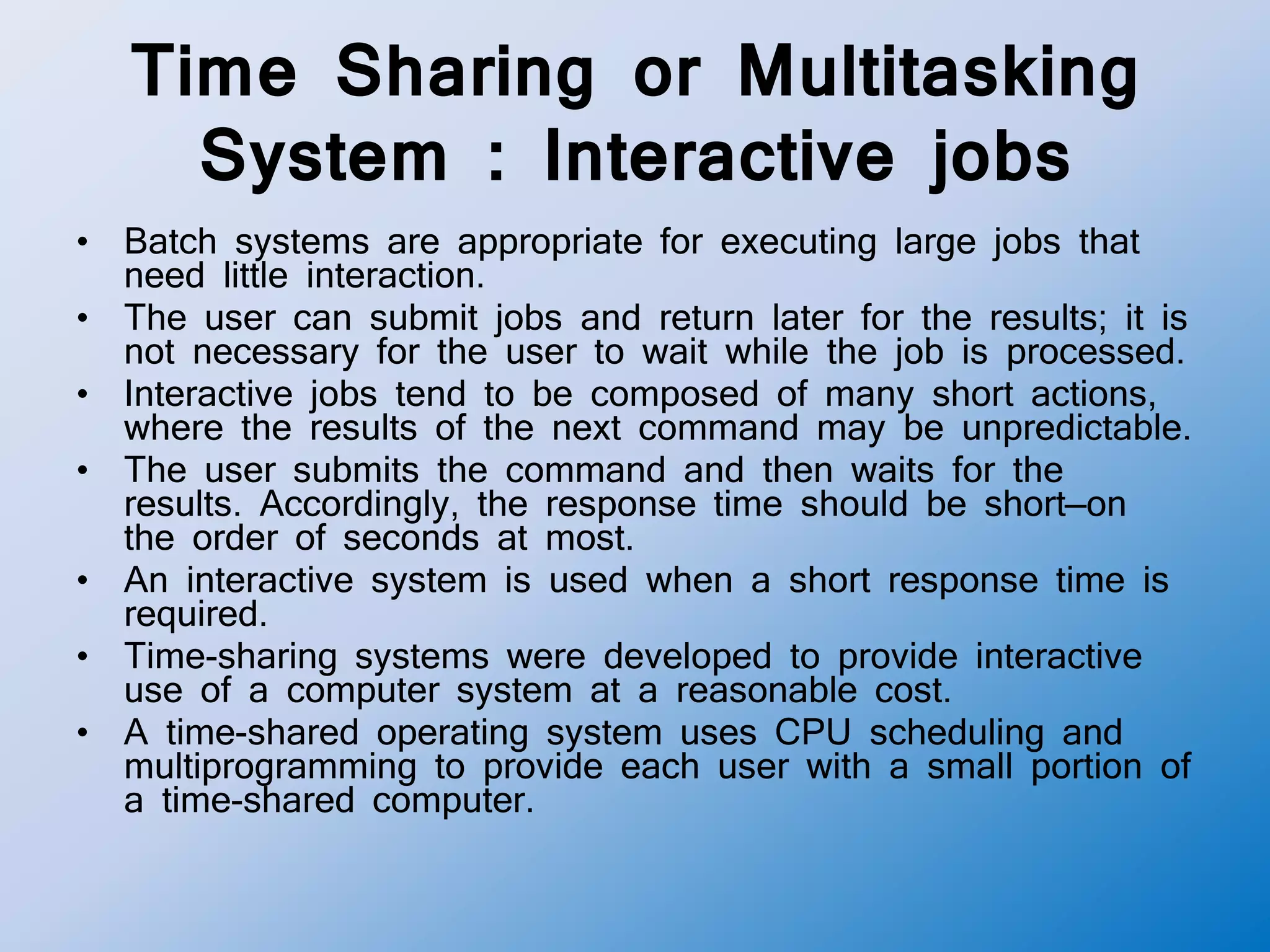 Operating system 08 time sharing and multitasking operating system | PPTX