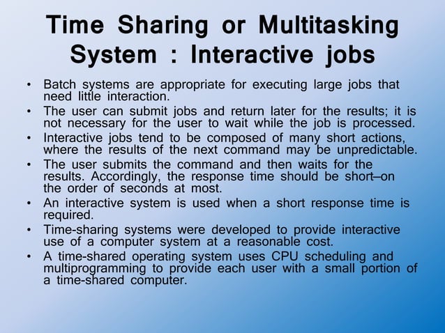 Operating system 08 time sharing and multitasking operating system | PPT Operating system 08 time sharing and multitasking operating system | PPT