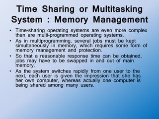 Operating system 08 time sharing and multitasking operating system | PPTX
