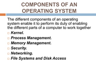 Operating system1 | PPT