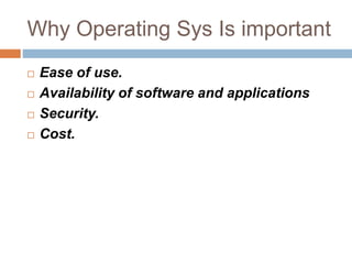 Operating system1 | PPT