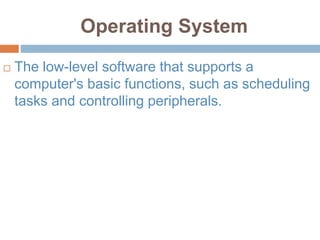 Operating system1 | PPT