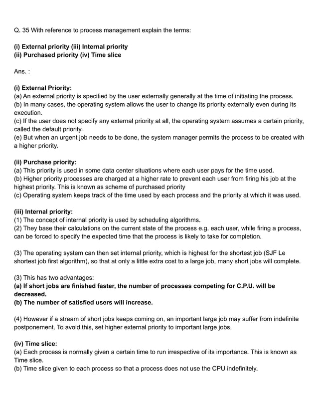 Hsc Computer Science Chap 1 Operating System 1pdf Operating Systems Computer Software And