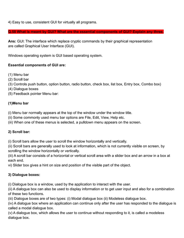 Hsc Computer Science Chap 1 Operating System 1pdf Operating Systems Computer Software And