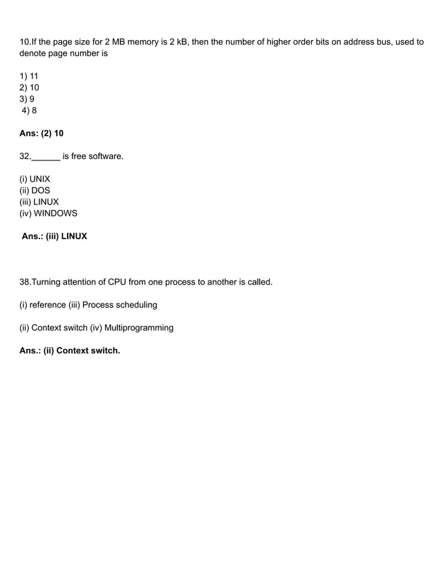 Hsc computer science chap 1 Operating System (1).pdf | Operating Systems | Computer Software and ...