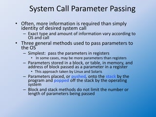 Operating system 11 system calls | PPTX
