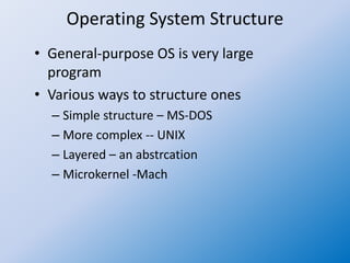 Operating system 13 structure of os and layer design of dos | PPT