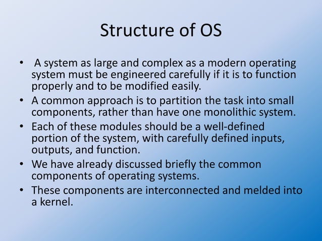 Operating system 13 structure of os and layer design of dos | PPT