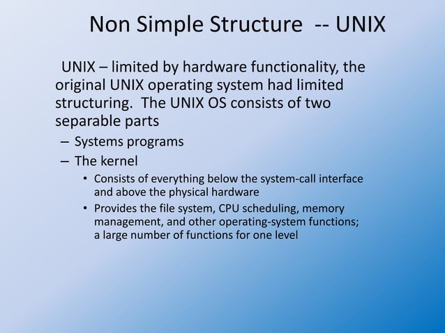 Operating system 14 unix and kernel based os | PPTX | Operating Systems | Computer Software and ...