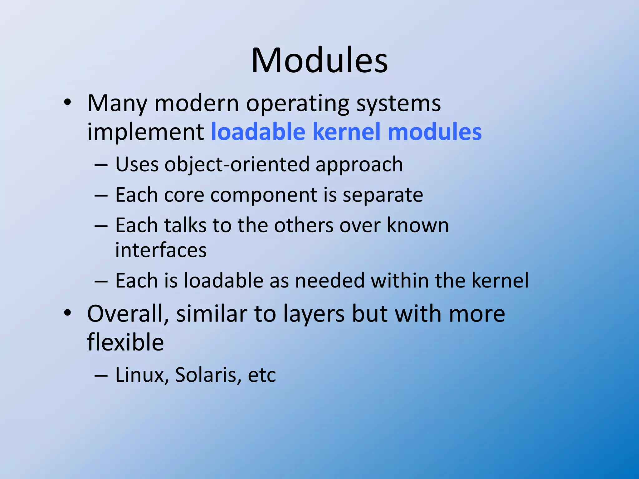 Operating System 15 Micro Kernel Based Os Pptx Operating Systems Computer Software And