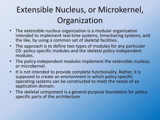 Operating System 15 Micro Kernel Based Os Pptx Operating Systems Computer Software And
