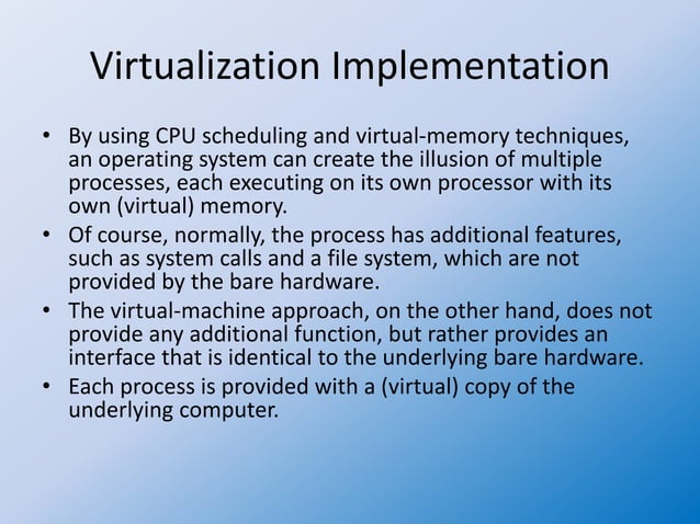 Operating system 16 virtual machines | PPT