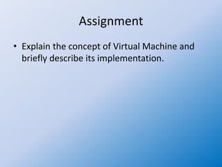 Operating system 16 virtual machines | PPT