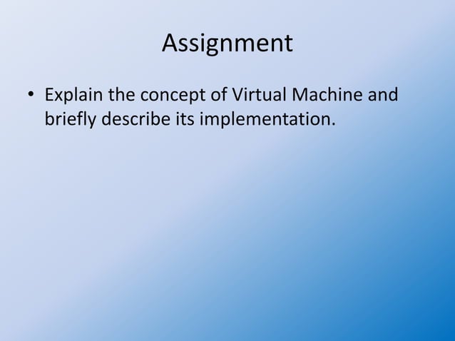 Operating system 16 virtual machines | PPT