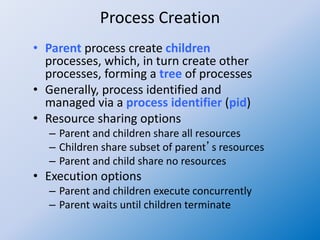 Operating system 18 process creation and termination | PPTX