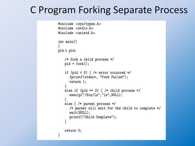 Operating System 18 Process Creation And Termination Pptx Operating