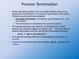 Operating system 18 process creation and termination | PPTX