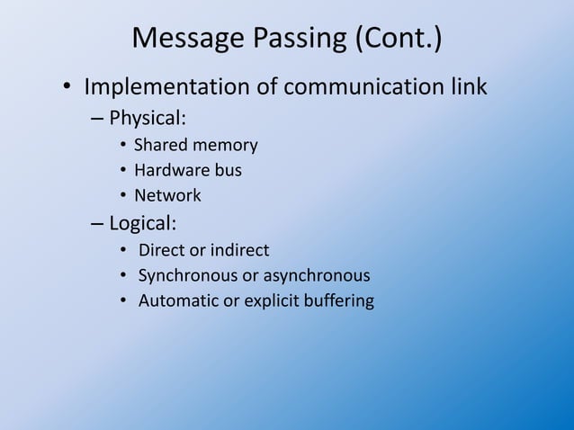 Operating system 19 interacting processes and ipc | PPT