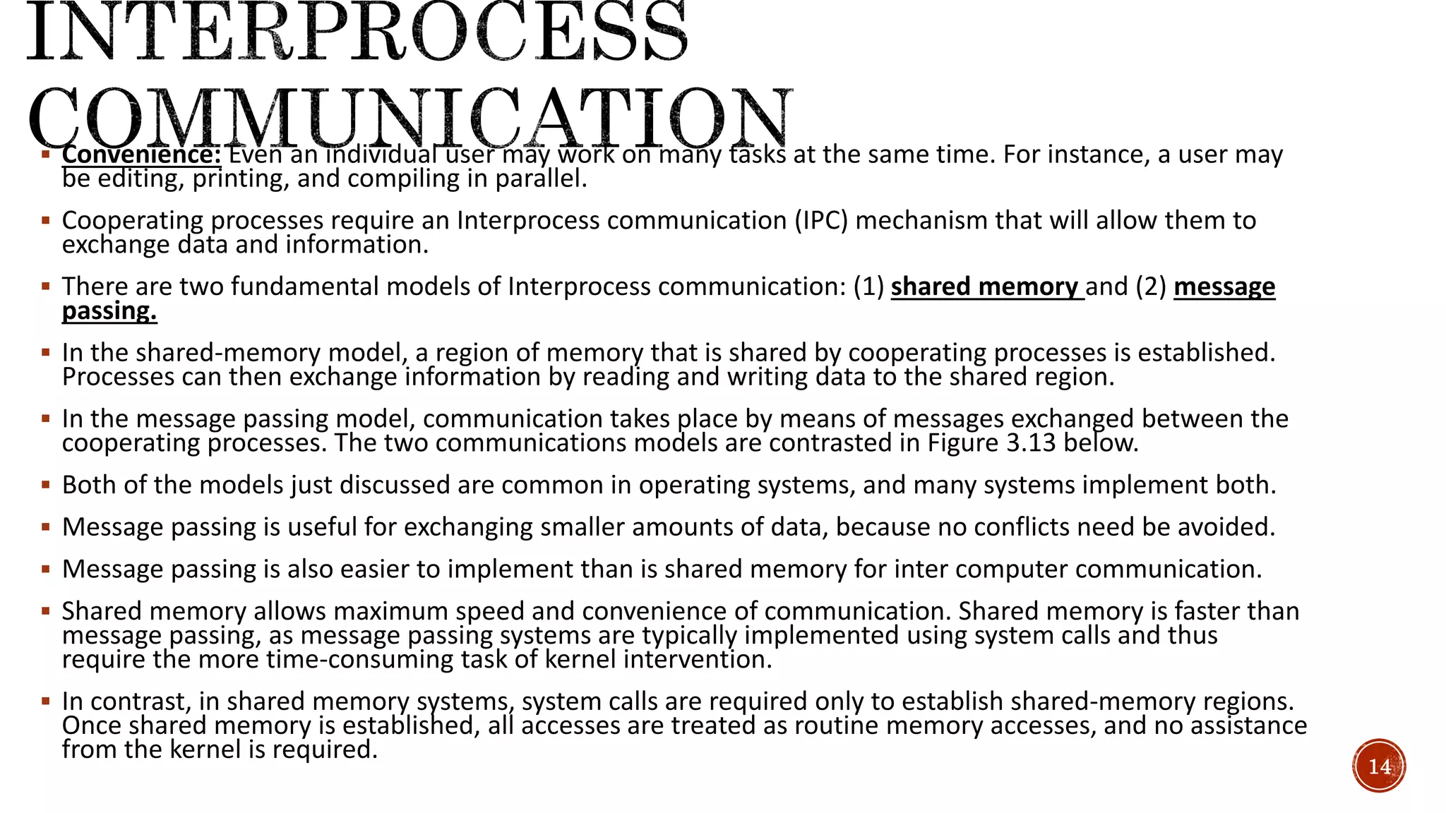 Operating system - Process and its concepts | PPTX
