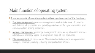 Operating system2.pdf | Operating Systems | Computer Software and Applications