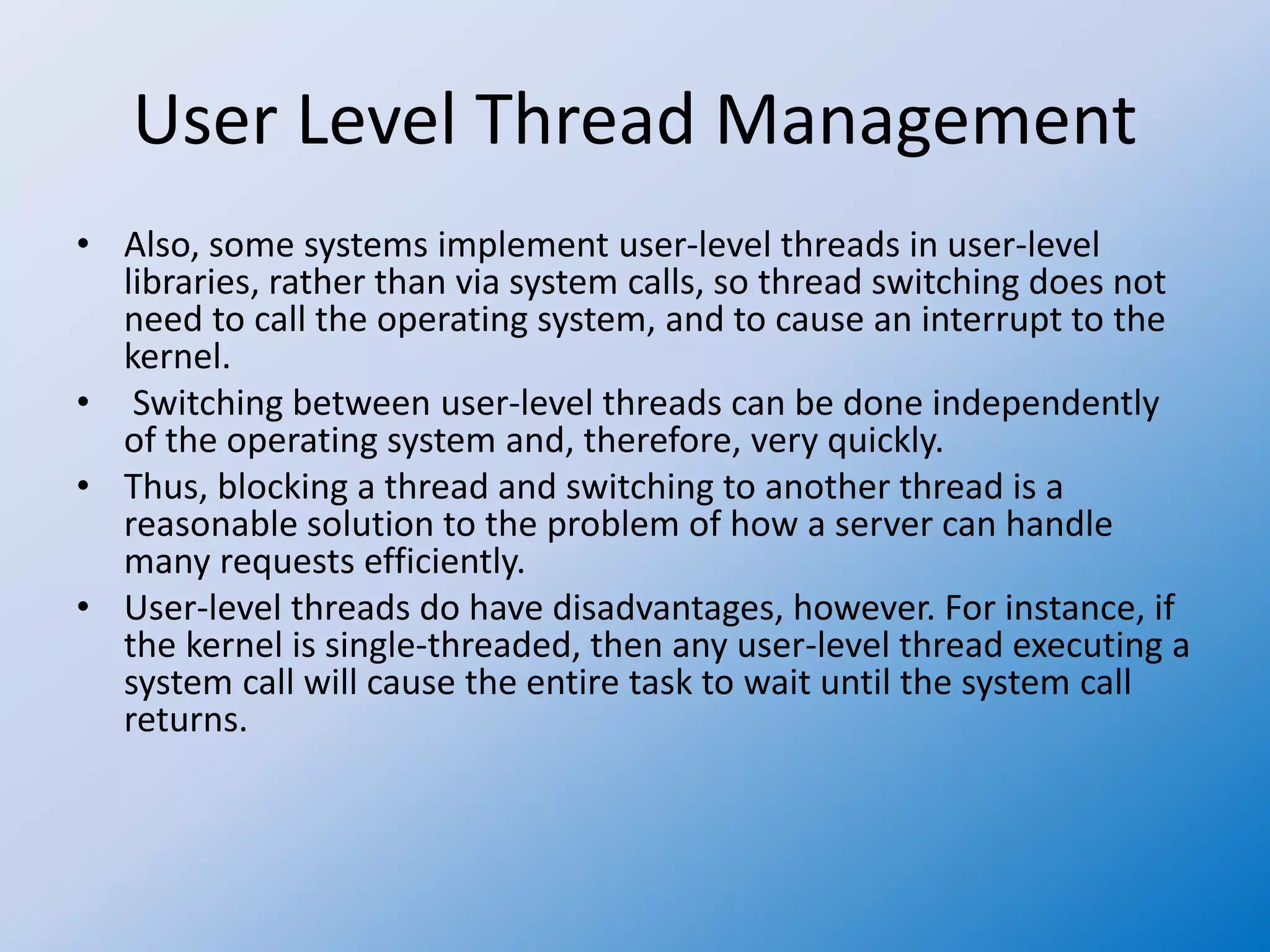 Operating system 20 threads | PPT
