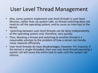 Operating system 20 threads | PPT