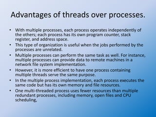 Operating system 20 threads | PPT