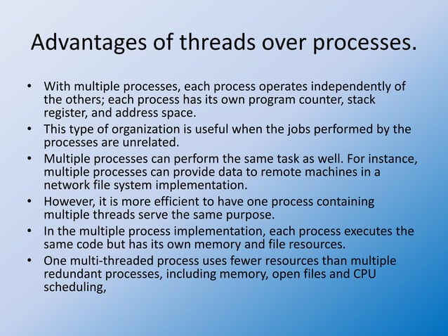Operating system 20 threads | PPT