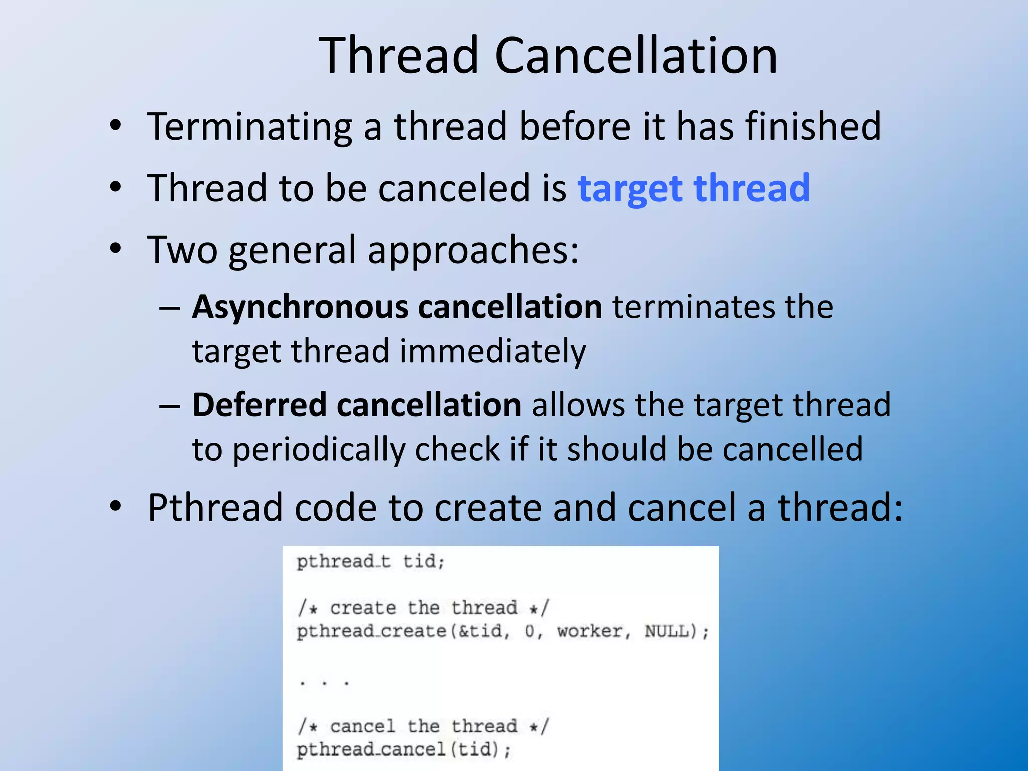 Operating system 22 threading issues | PPTX