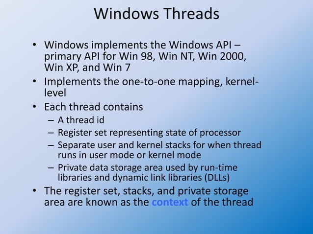 Operating System 22 Threading Issues Pptx Operating Systems Computer Software And Applications