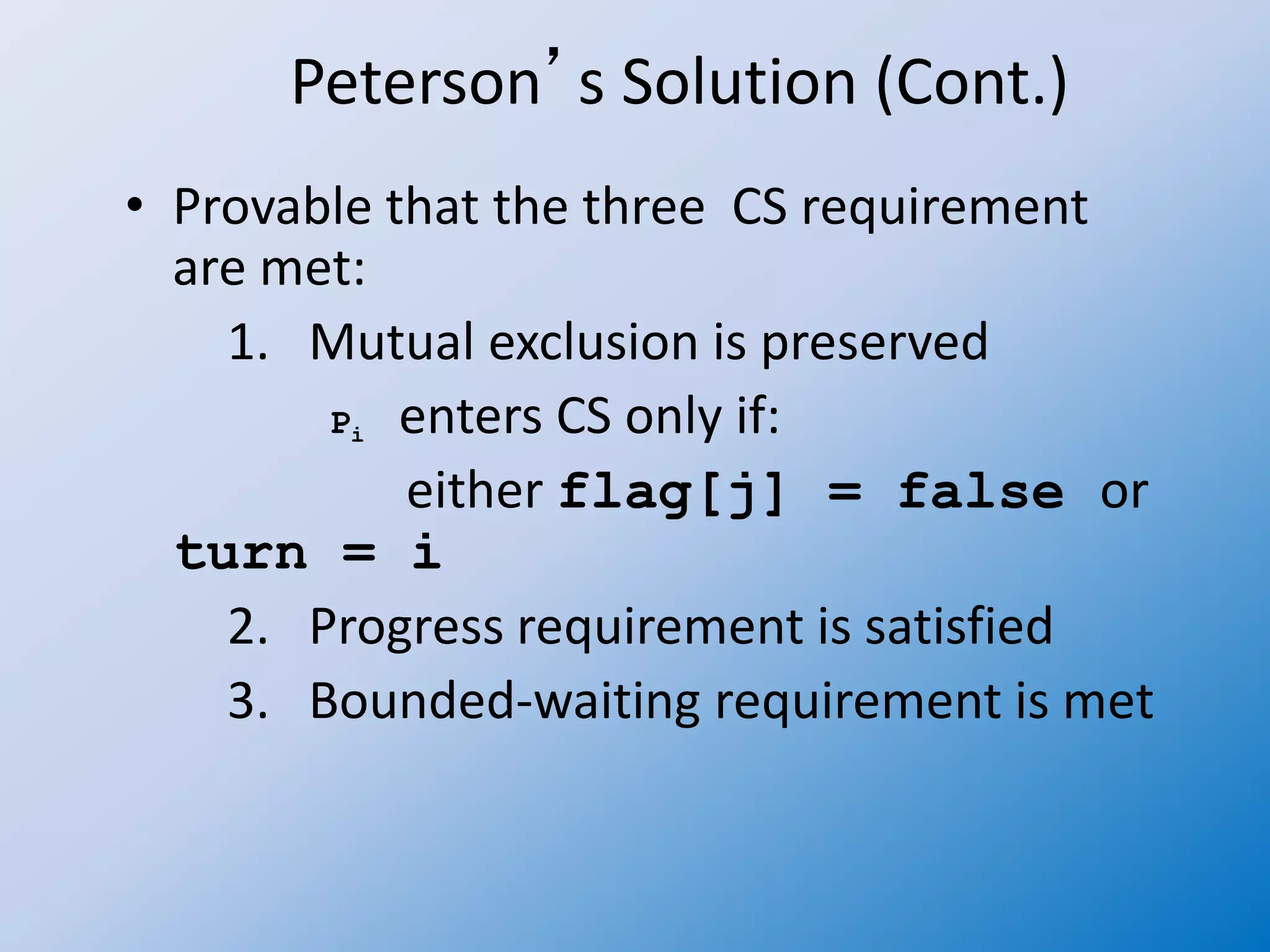 Operating System 23 Process Synchronization Ppt 3824