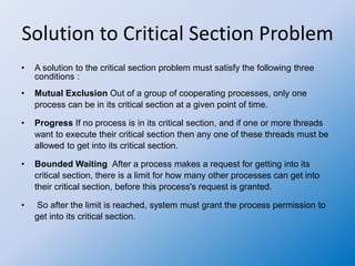 Operating system 23 process synchronization | PPT