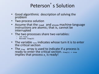 Operating system 23 process synchronization | PPT