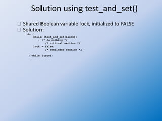 Operating system 23 process synchronization | PPT