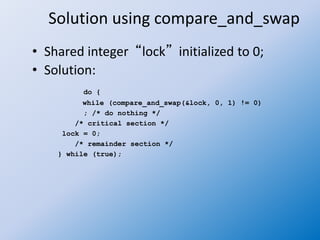 Operating system 23 process synchronization | PPT