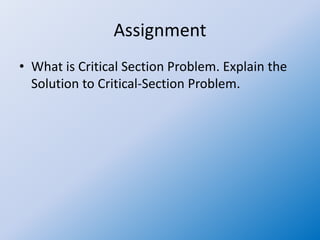 Operating system 23 process synchronization | PPT