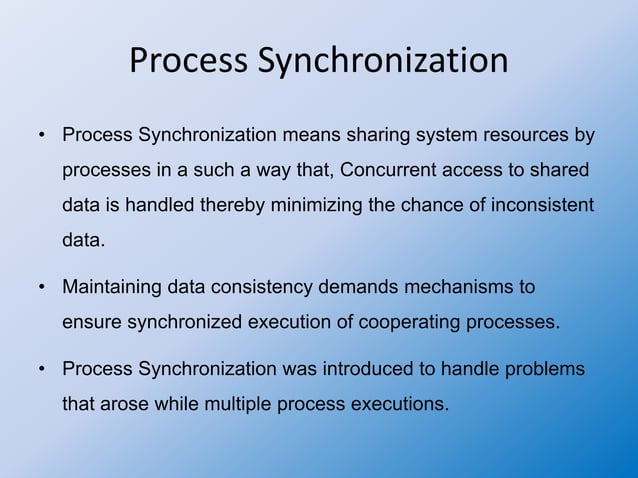 Operating system 23 process synchronization | PPT