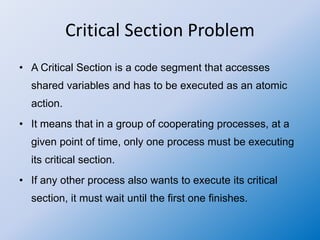 Operating system 23 process synchronization | PPT